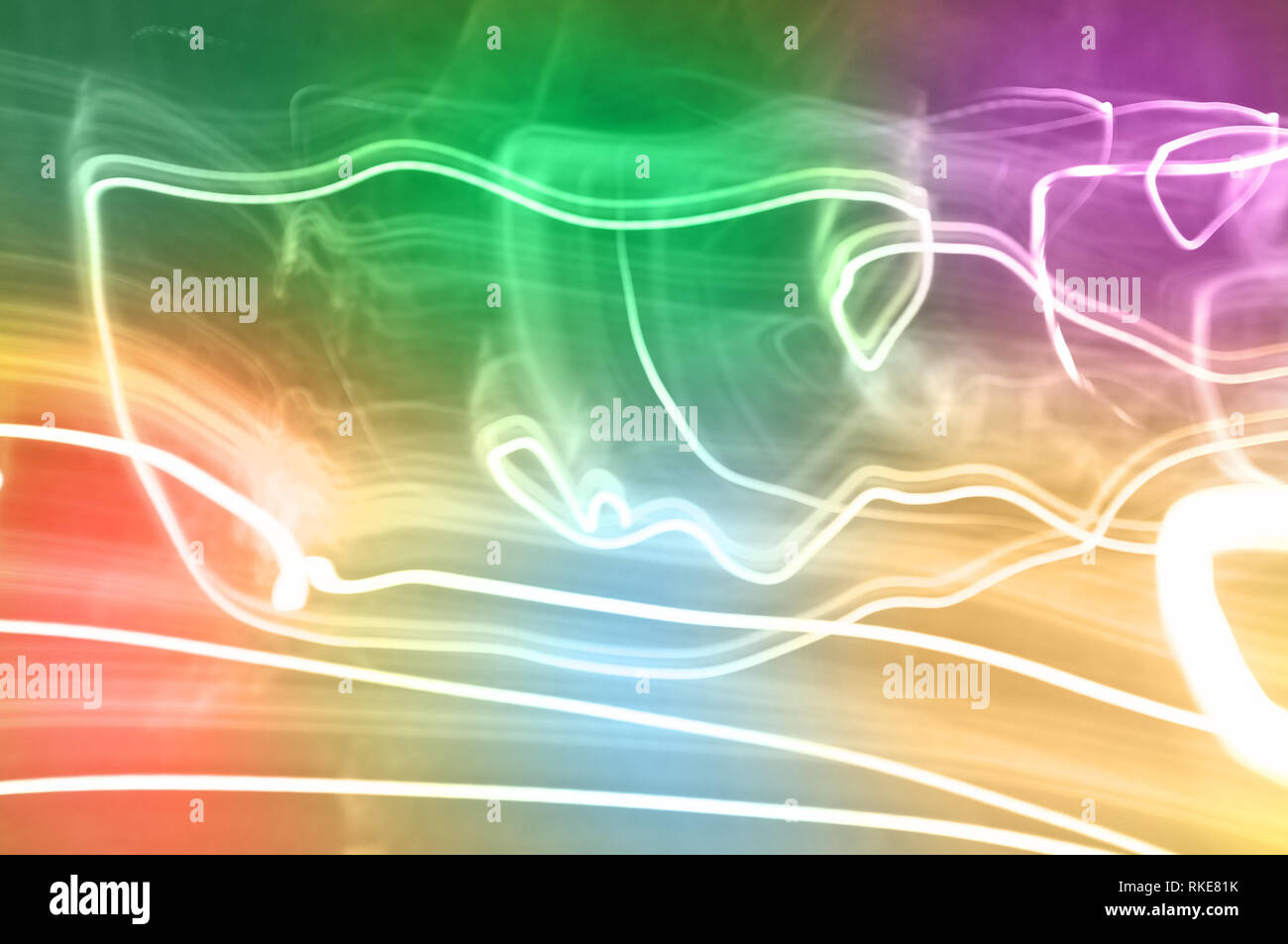 Dynamic lights in dark background . High speed road in night time ...