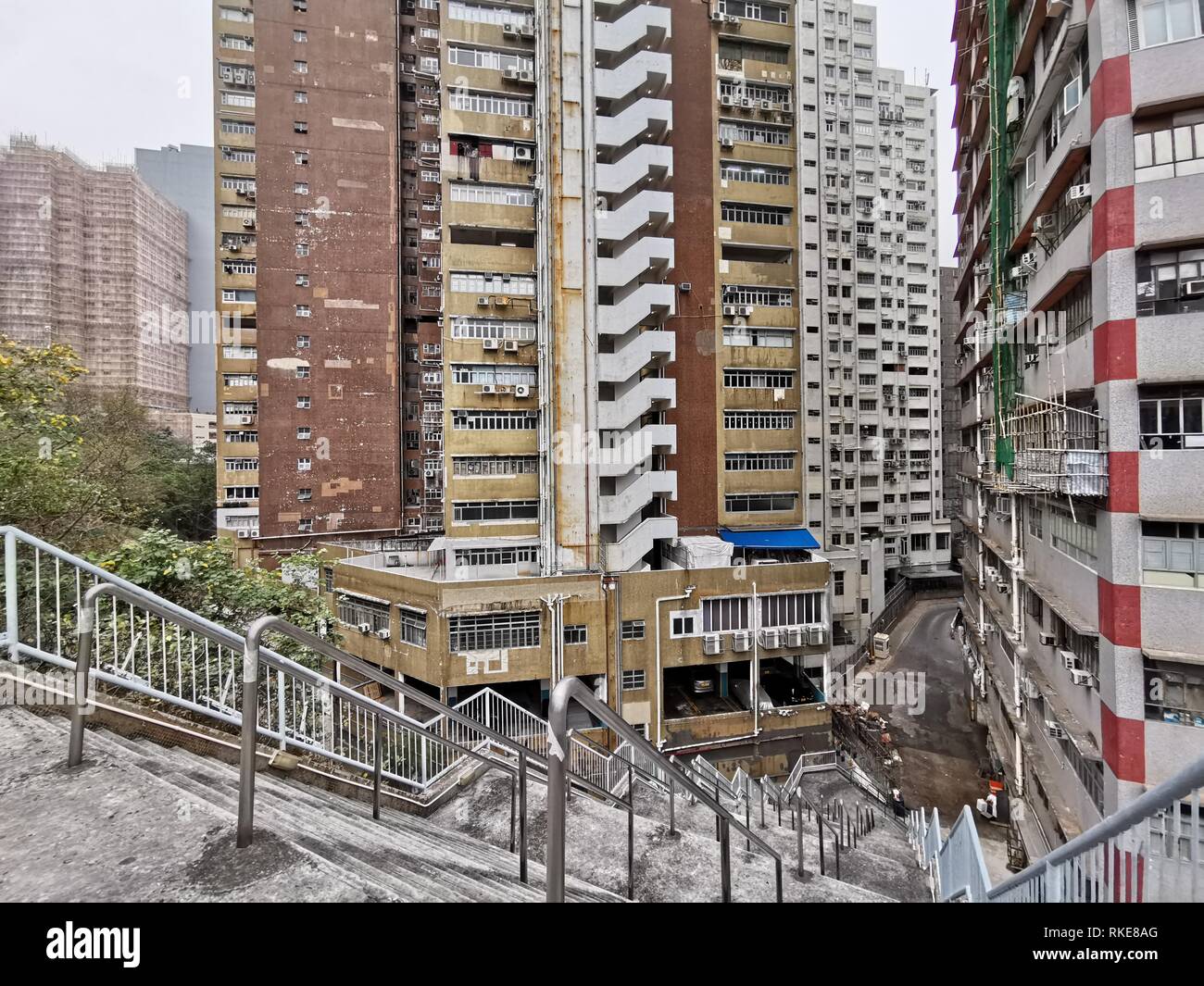 Hong Kong industrial building in Kwai Chung District Stock Photo - Alamy