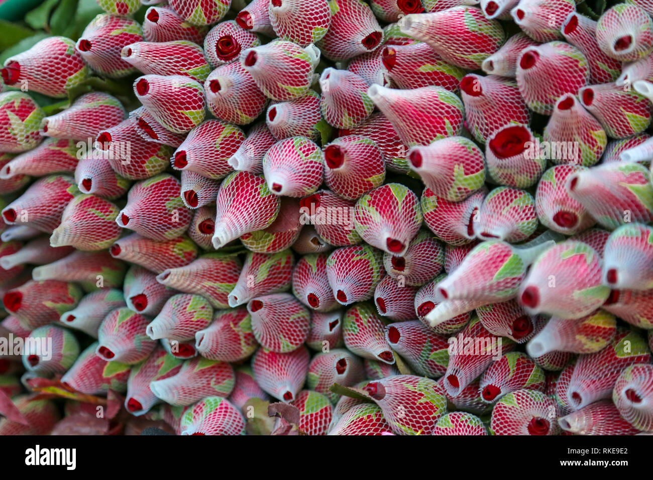 Bouquet rose packing hi-res stock photography and images - Alamy