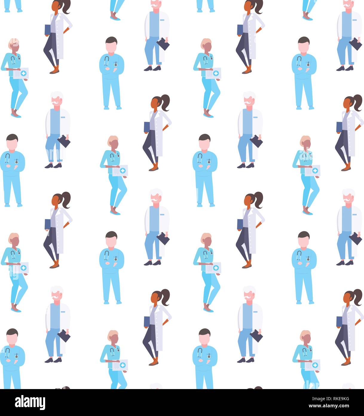 Flat cartoon characters specialists Stock Vector Images - Alamy