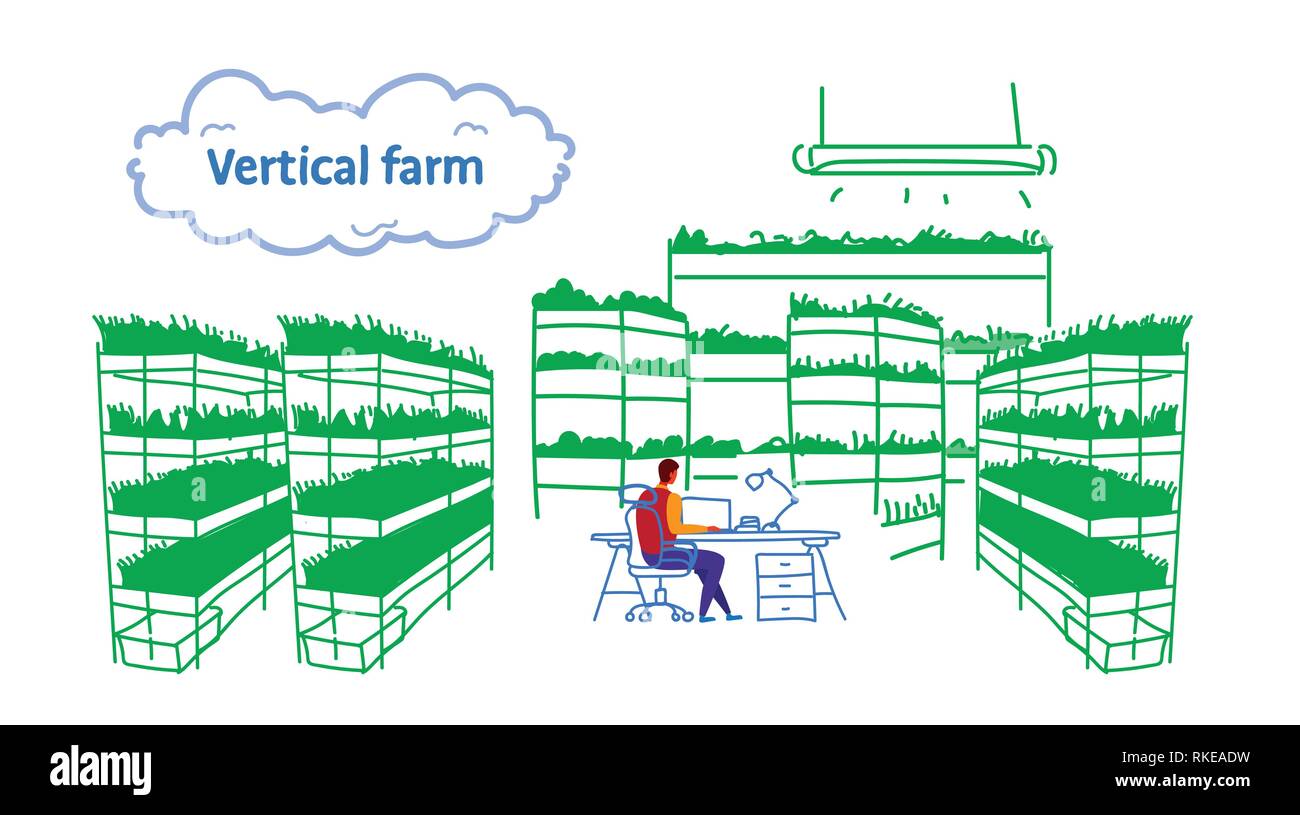 Vertical farming system Stock Vector Images - Alamy