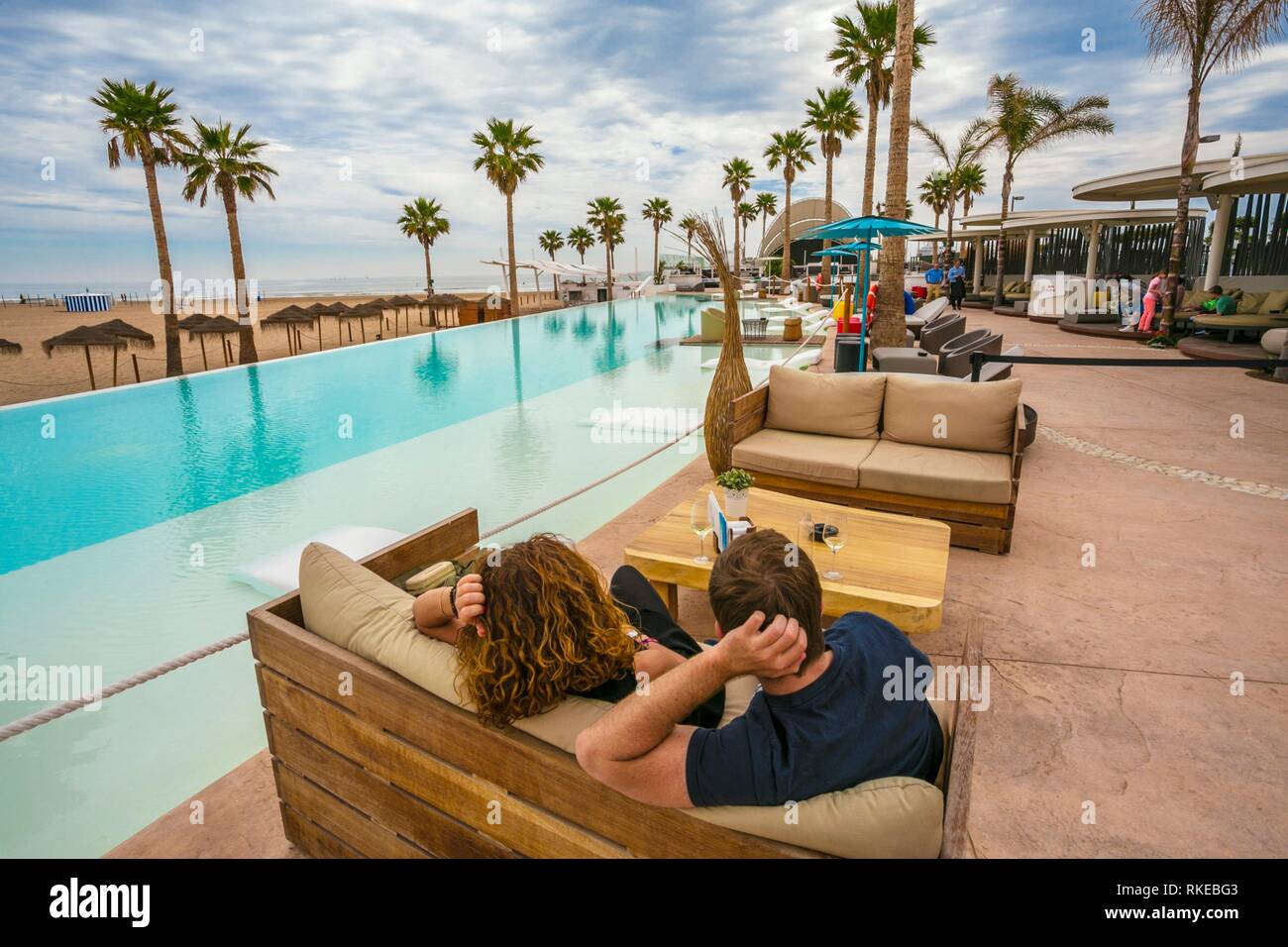 Marina beach club valencia hi-res stock photography and images - Alamy