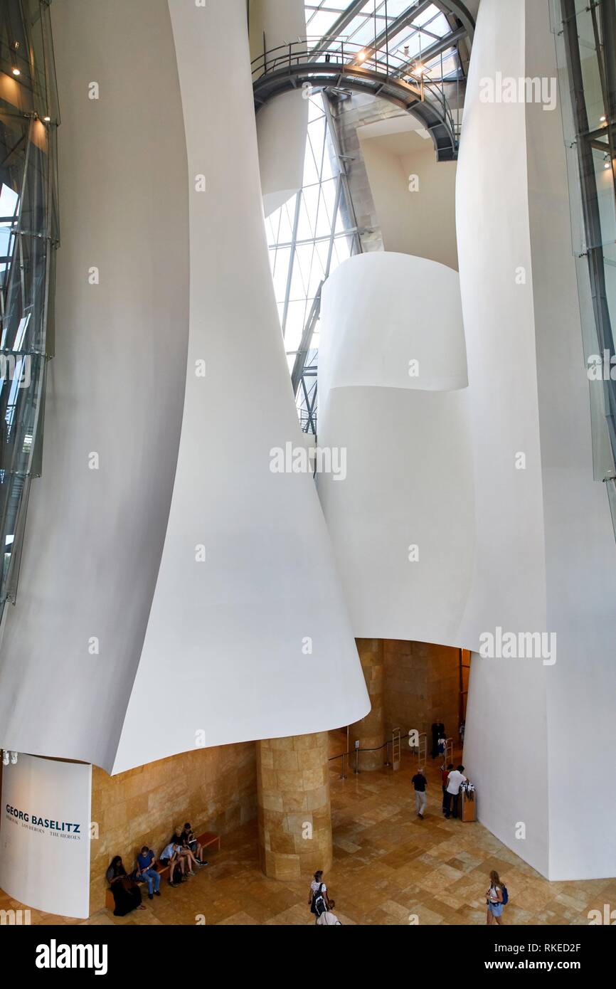 Inside guggenheim bilbao museum hi-res stock photography and images - Alamy