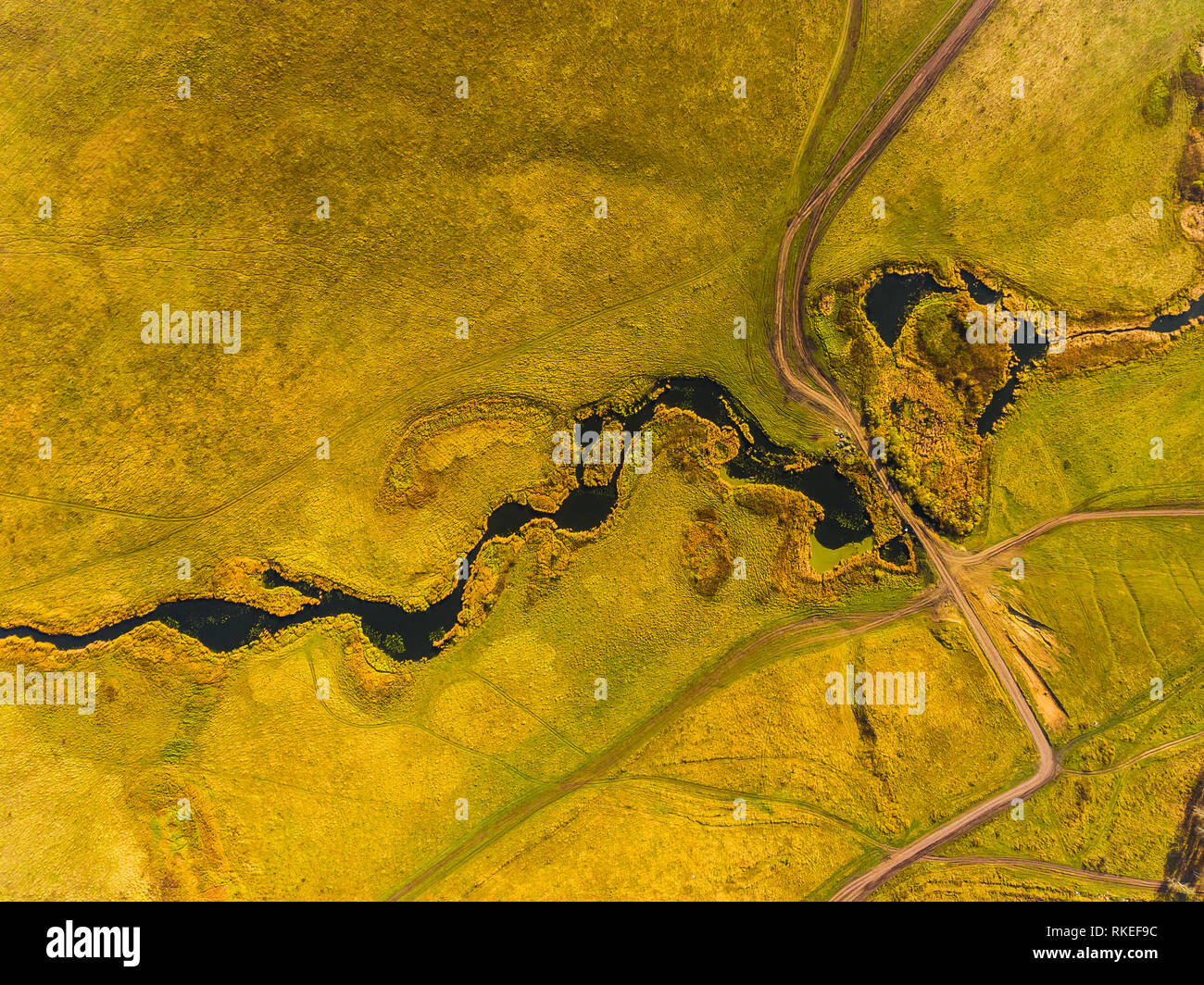 Birds Eye View Of Farm Land High Resolution Stock Photography and ...