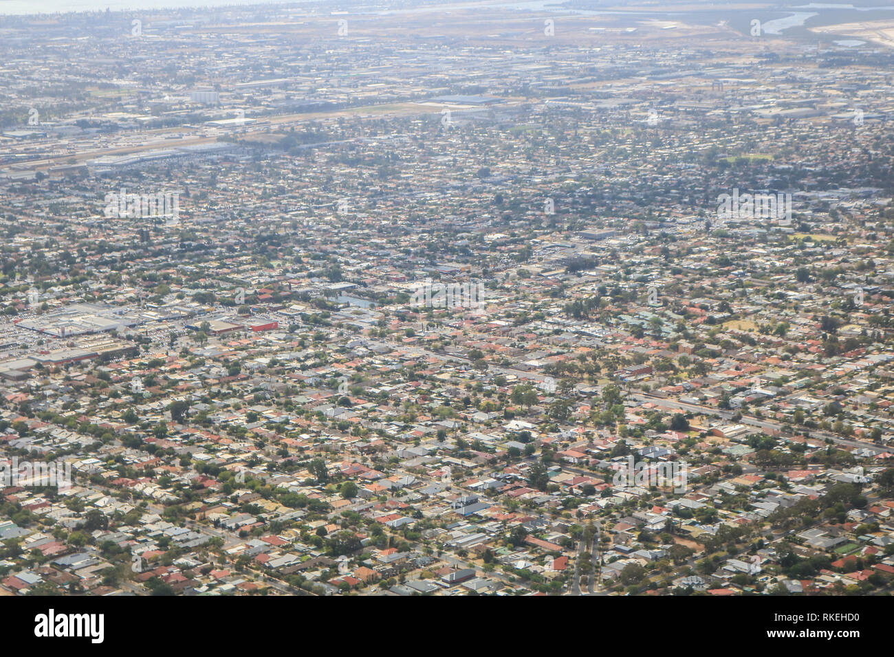 Aerial view city adelaide australia hi-res stock photography and images ...
