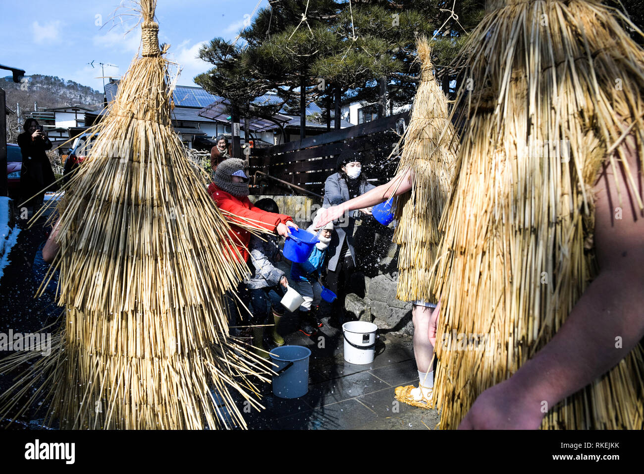 Japanese fire buckets hi-res stock photography and images - Alamy