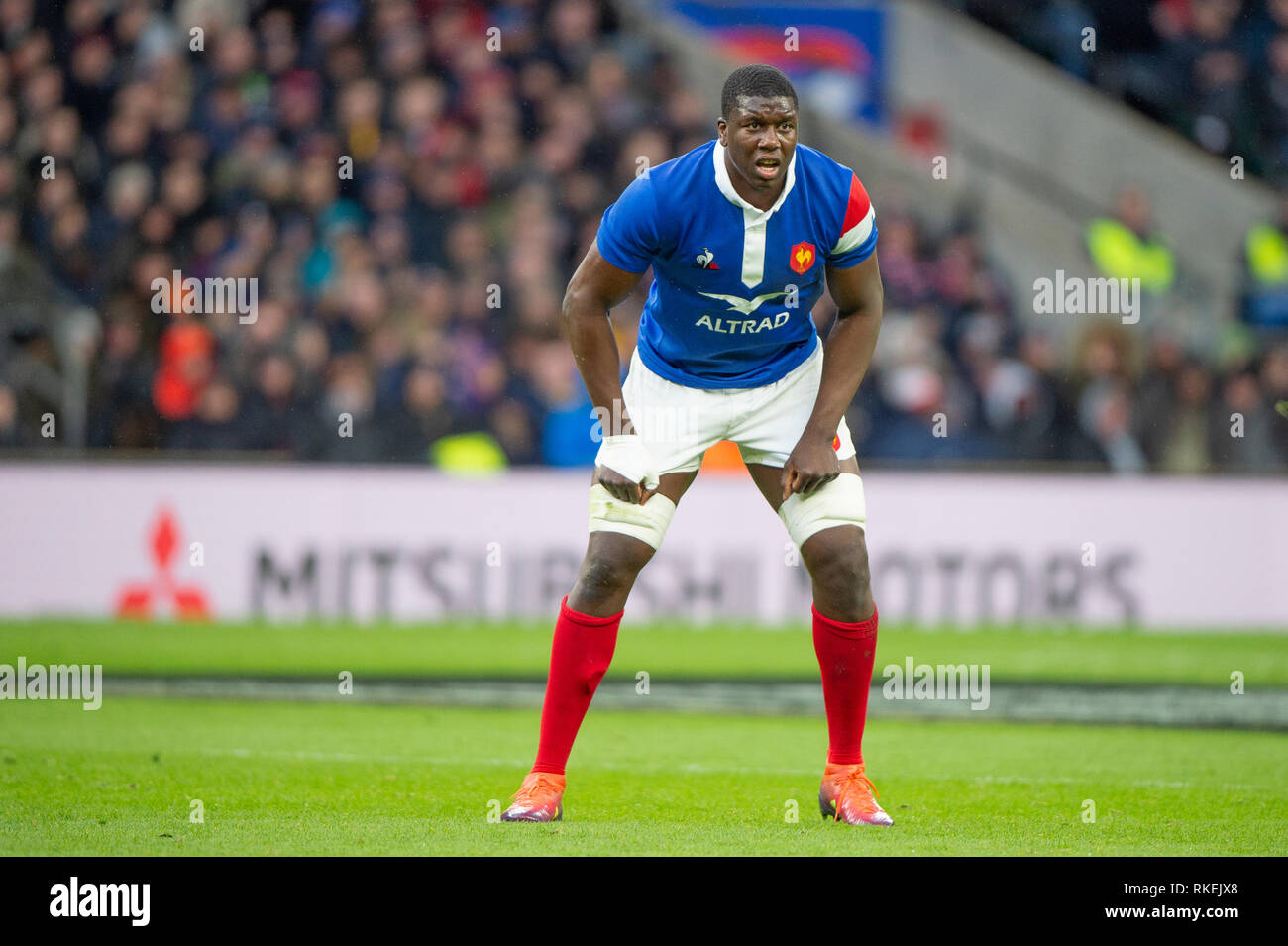 Rugby match played at the rfu stadium hi-res stock photography and ...