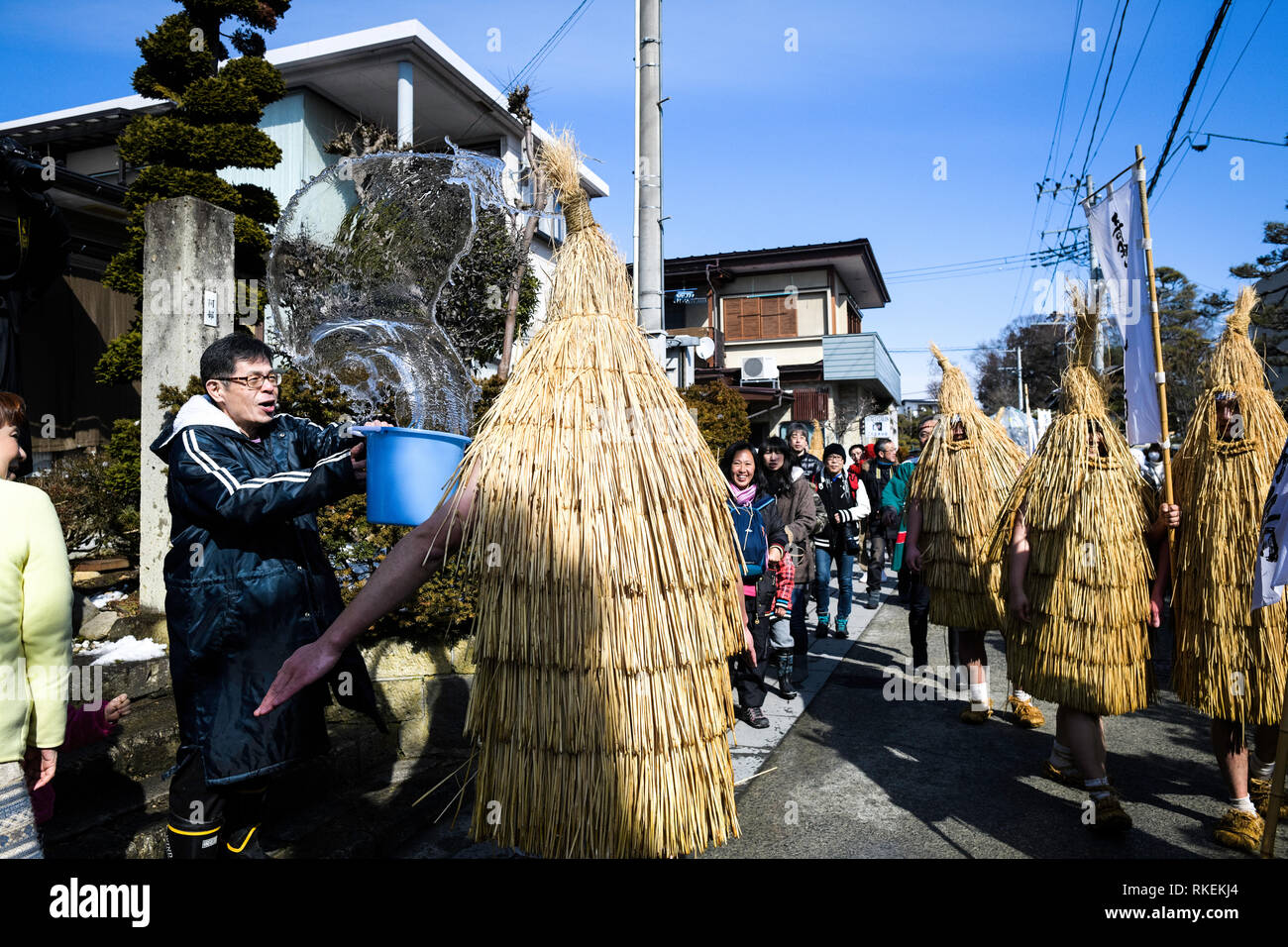 Japanese fire buckets hi-res stock photography and images - Alamy