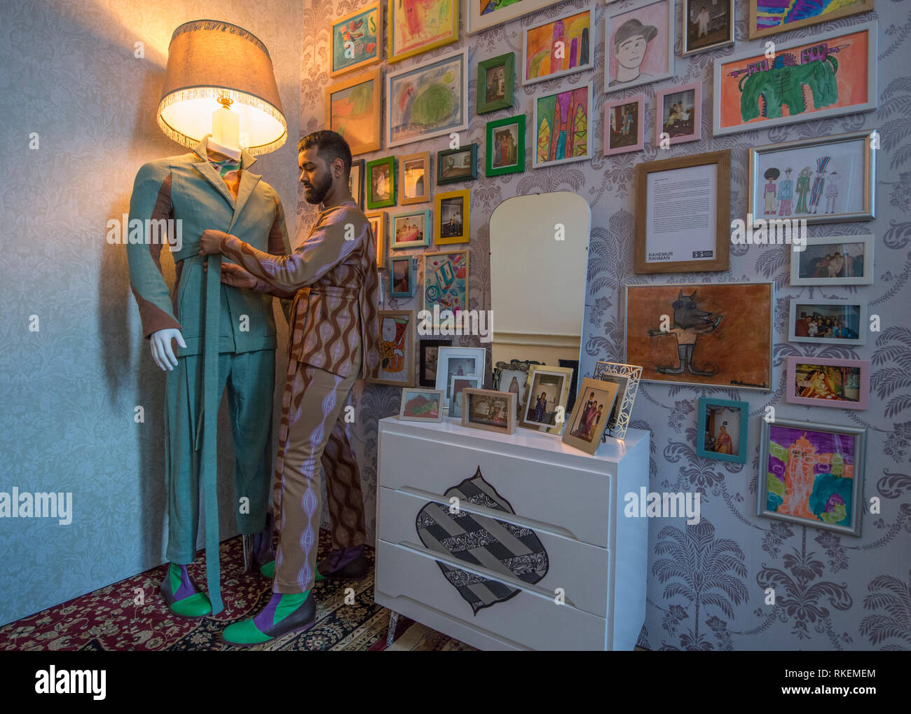 Rahemur rahman with his installation made in bangladesh hi-res stock ...