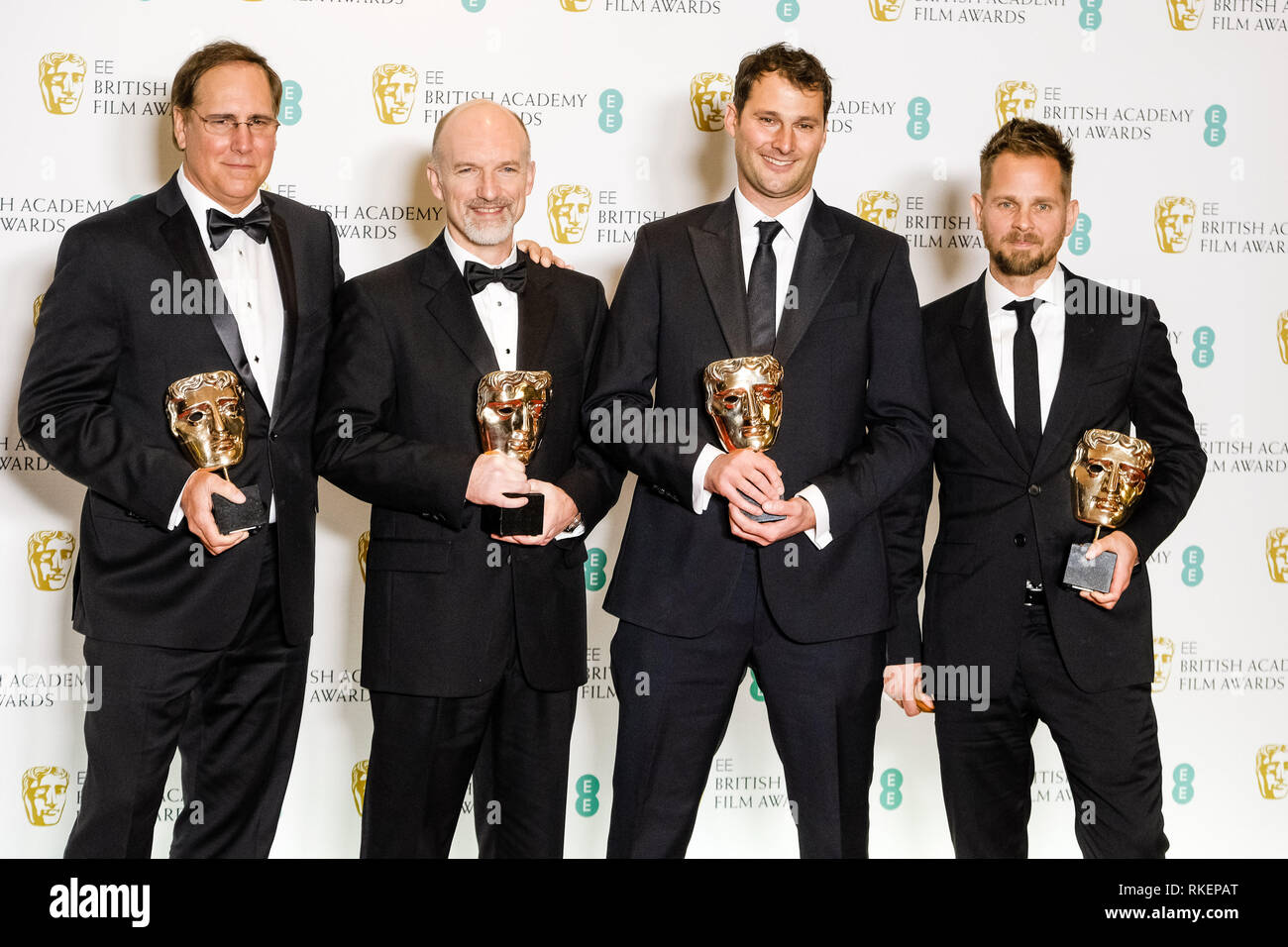 London, UK. 10th Feb, 2019. Dan Sudick, Craig Hammack, Geoffrey Baumann ...