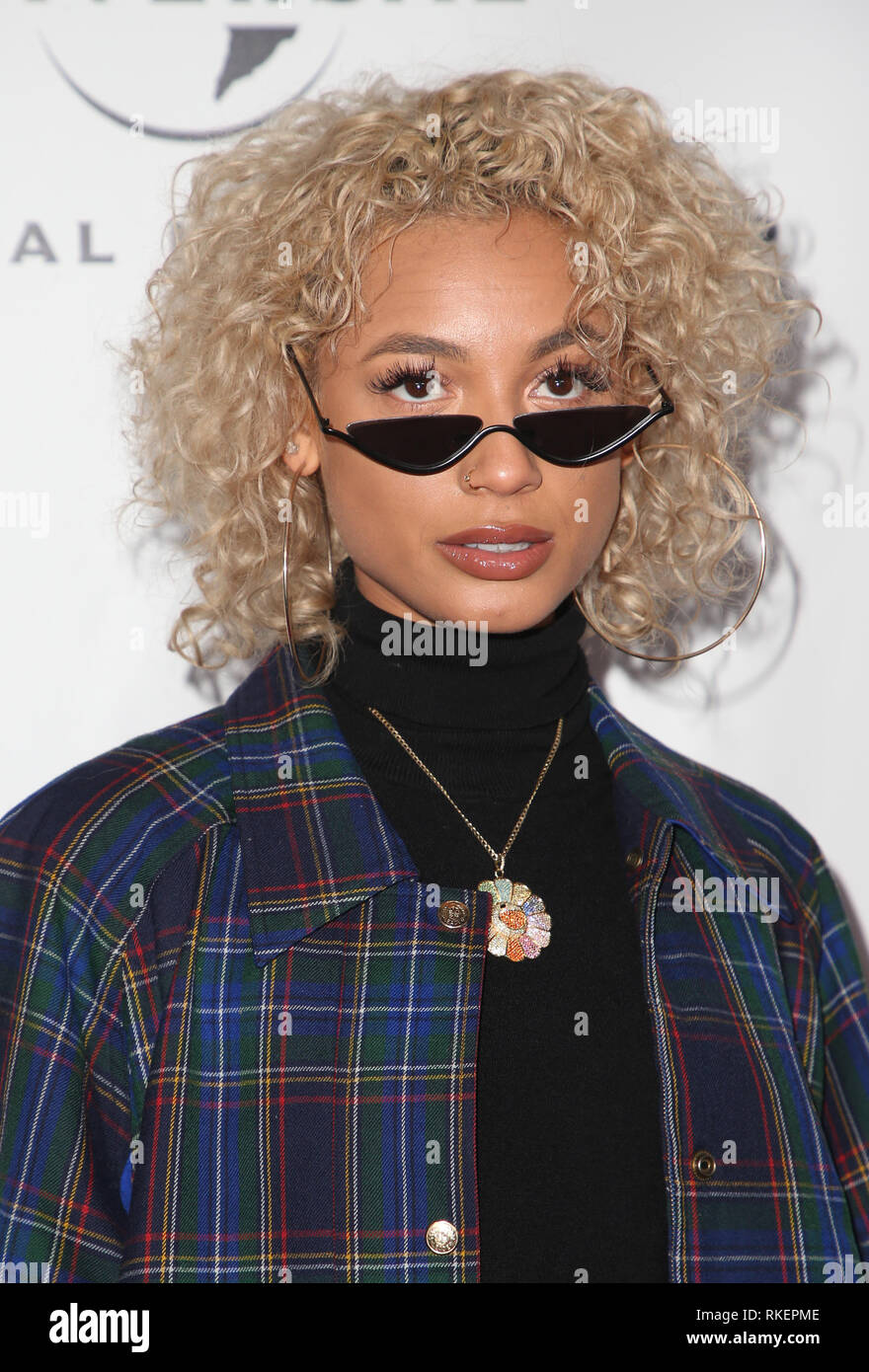Los Angeles, Ca, USA. 10th Feb, 2019. DaniLeigh at the Universal Music ...