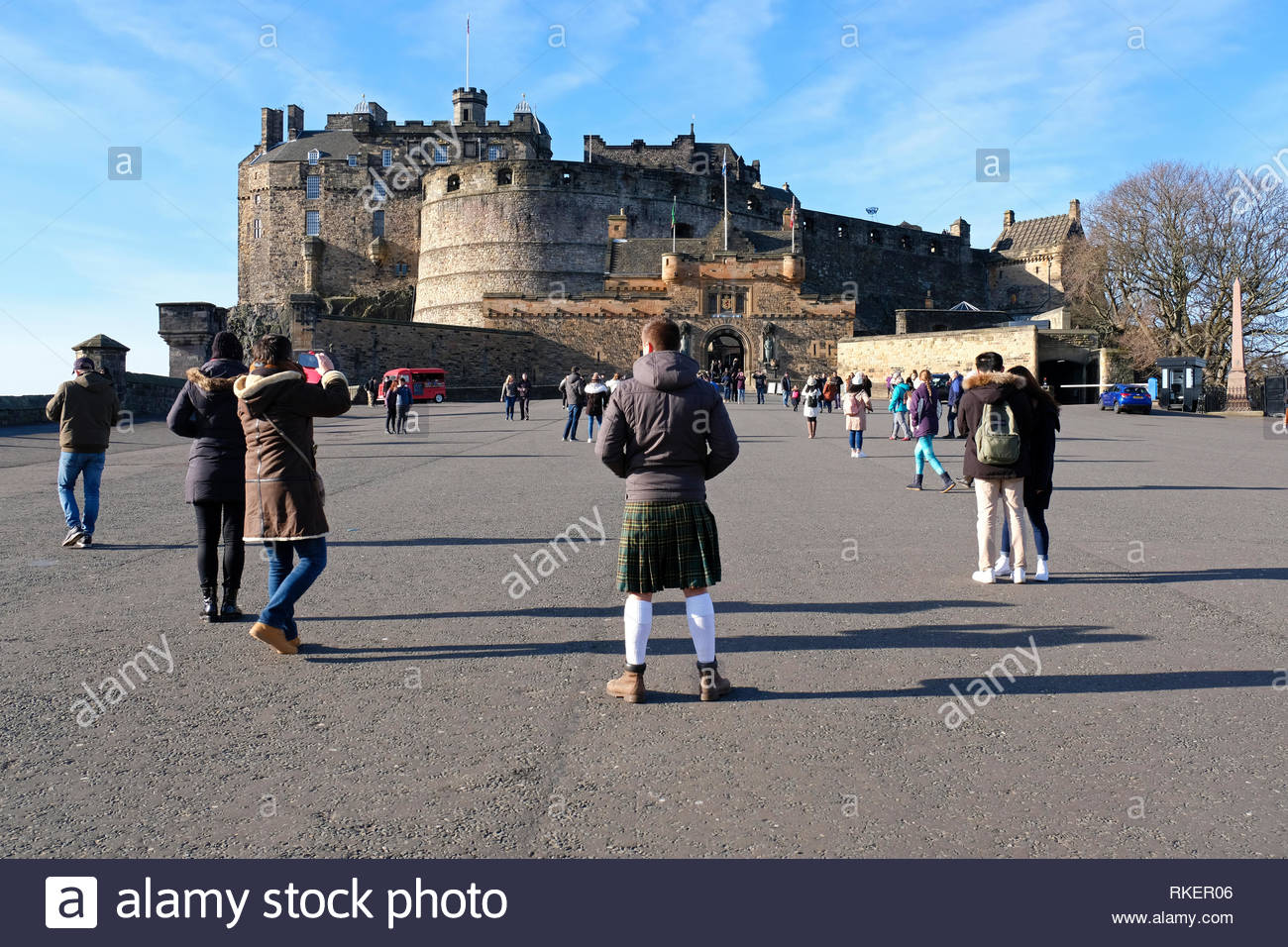 Edinburgh, United Kingdom. 11th February 2019. Cold February day with ...
