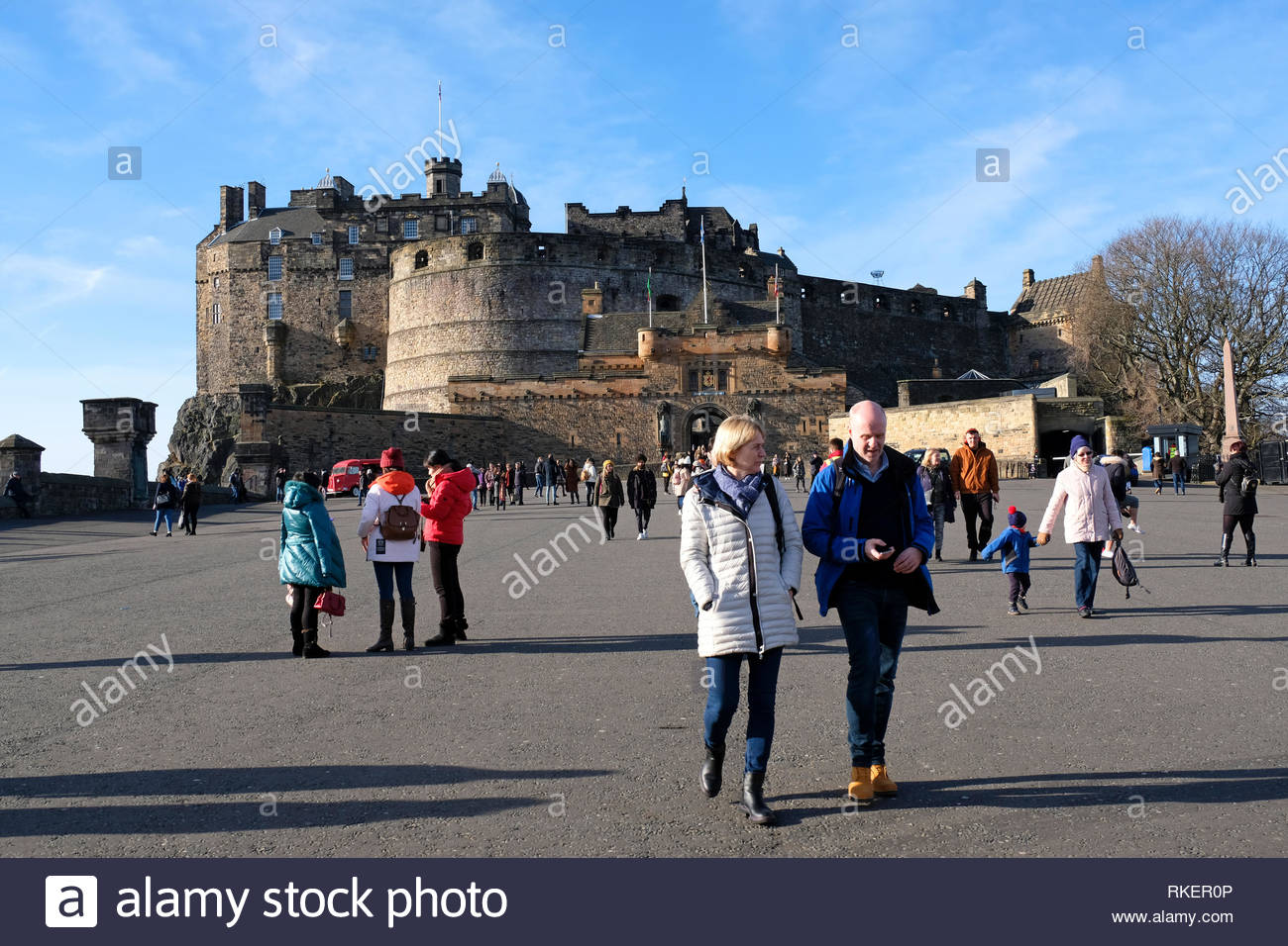Edinburgh, United Kingdom. 11th February 2019. Cold February day with ...