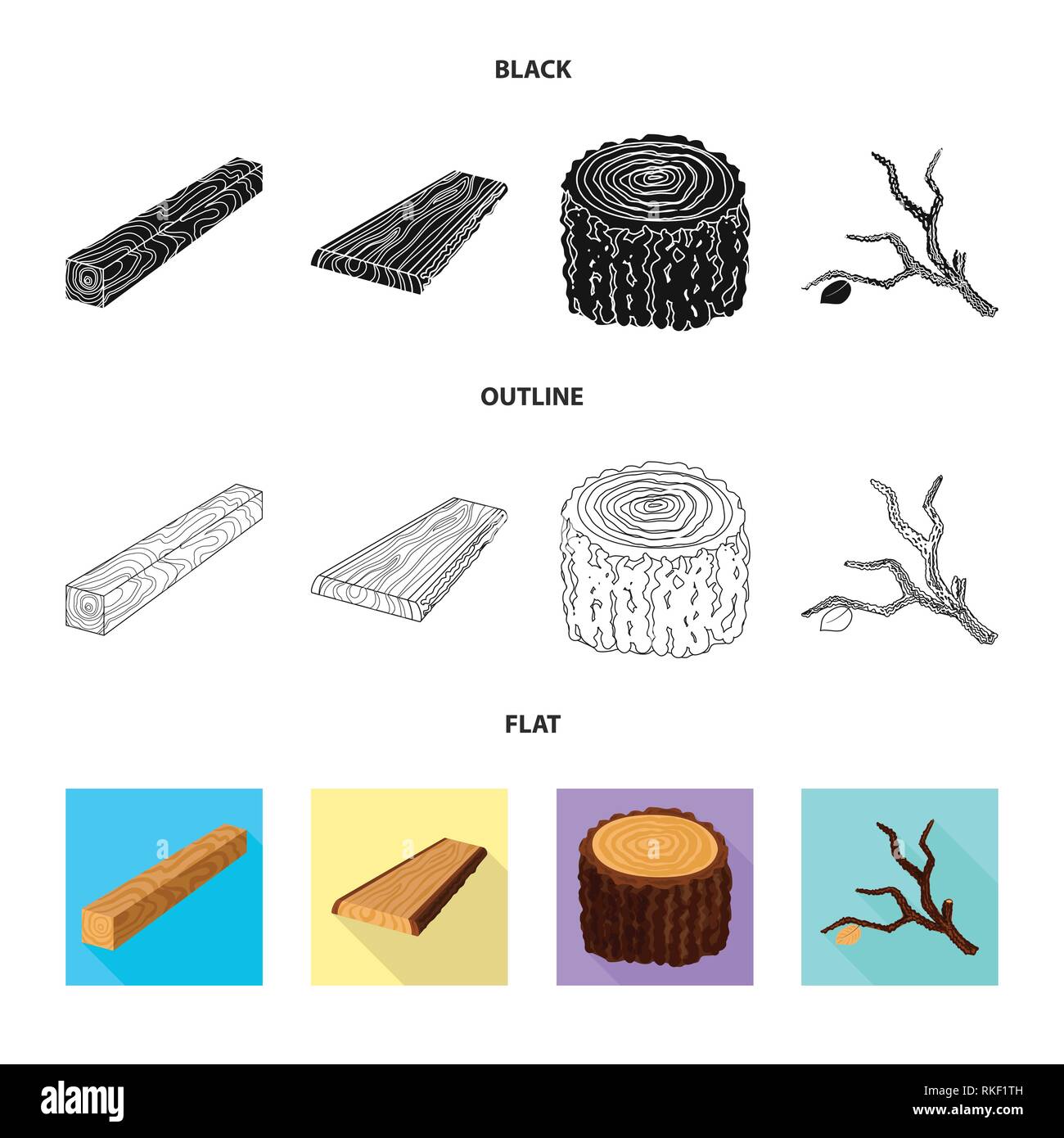 Deck plank timber piece Stock Vector Images - Alamy