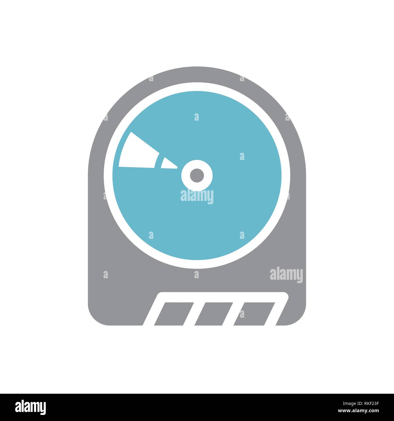 Disc player icon on white background for graphic and web design, Modern ...