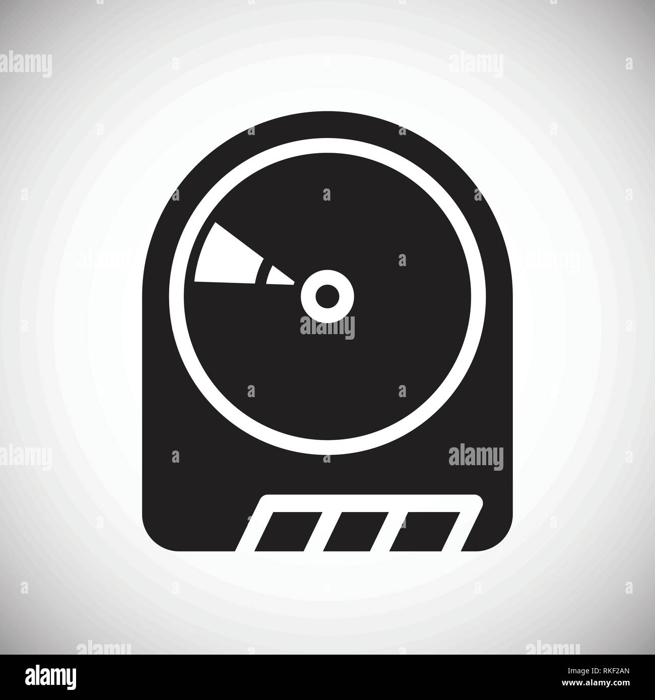 Disc player icon on white background for graphic and web design, Modern ...