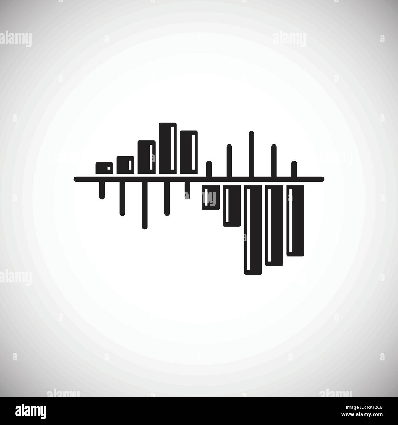 Equalizer icon on white background for graphic and web design, Modern ...