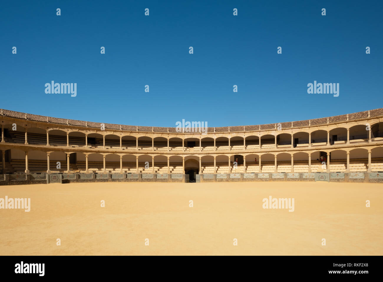 The bullring, Plaza de Toros de Ronda, in Ronda, Andalusia, Spain Stock ...