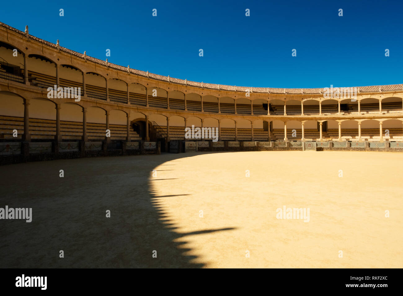 The bullring, Plaza de Toros de Ronda, in Ronda, Andalusia, Spain Stock ...