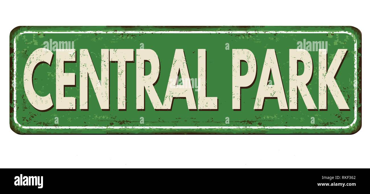 Central park plaque Stock Vector Images - Alamy