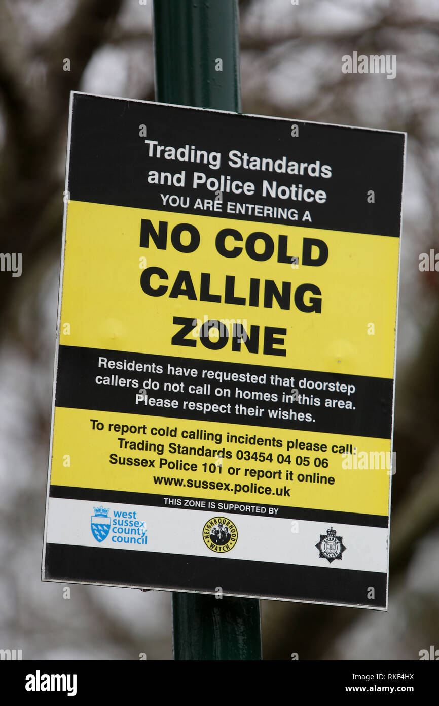 No cold calling sign hi-res stock photography and images - Alamy