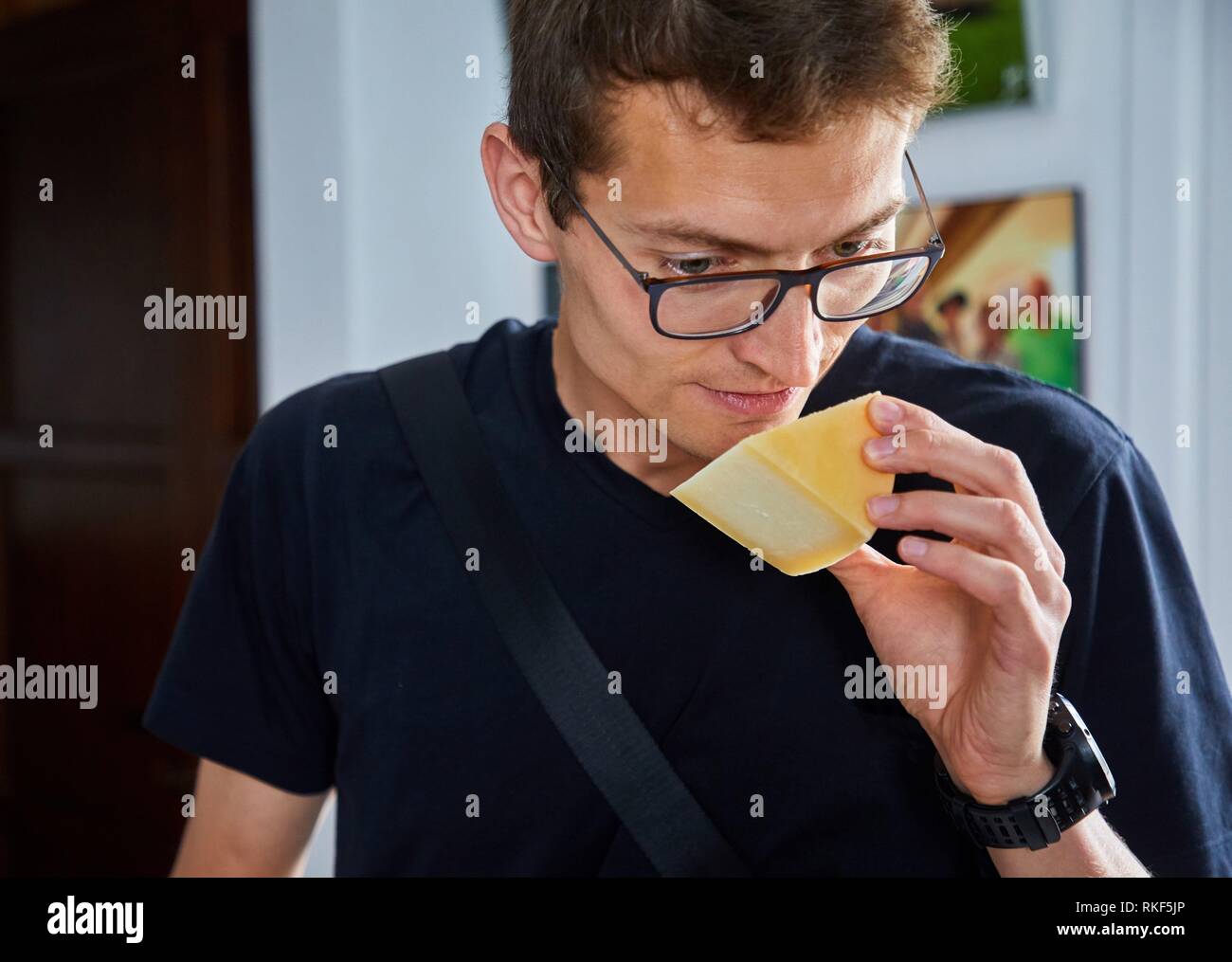 Person Smelling Cheese High Resolution Stock Photography and Images - Alamy