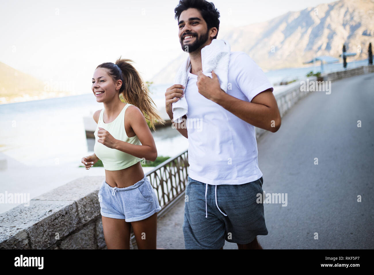 Female athlete running people hi-res stock photography and images - Alamy
