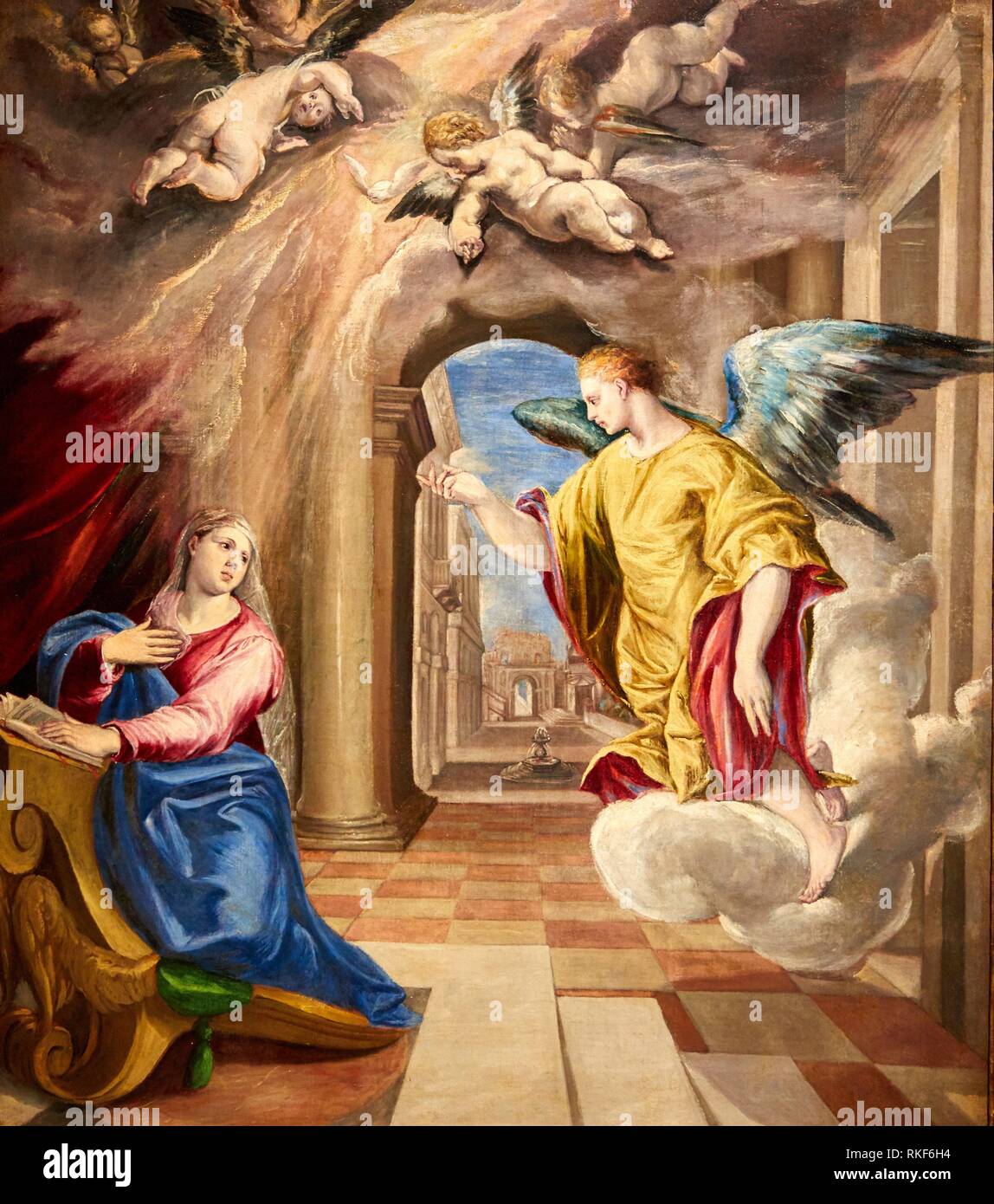 El greco the annunciation hi-res stock photography and images - Alamy