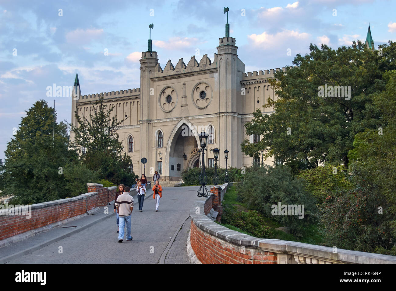 Lublin, Poland - September 3, 2006: People at the main entrance of ...