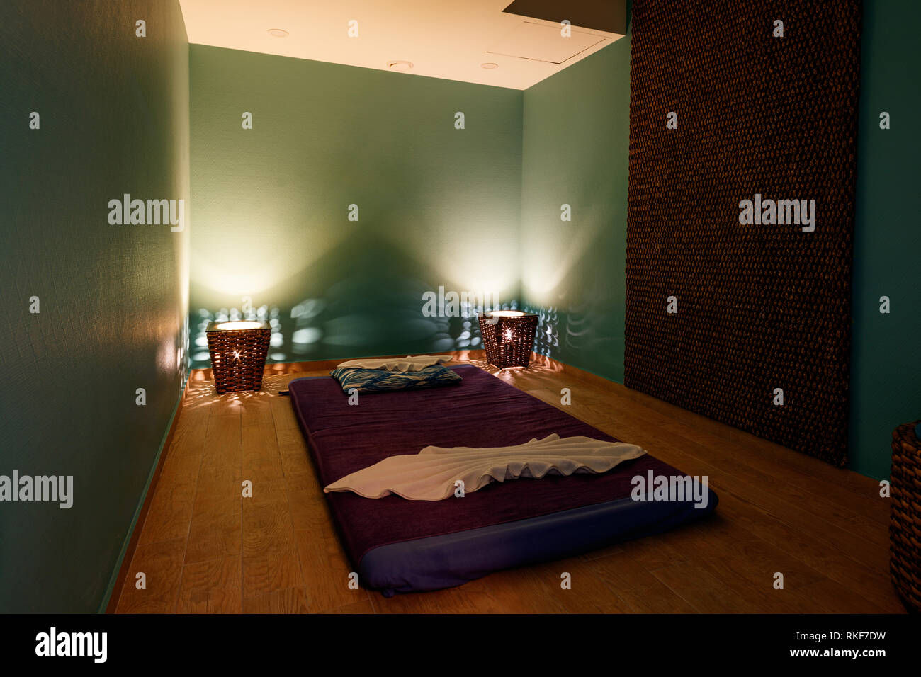 View of the nice massage room in thai spa saloon Stock Photo - Alamy