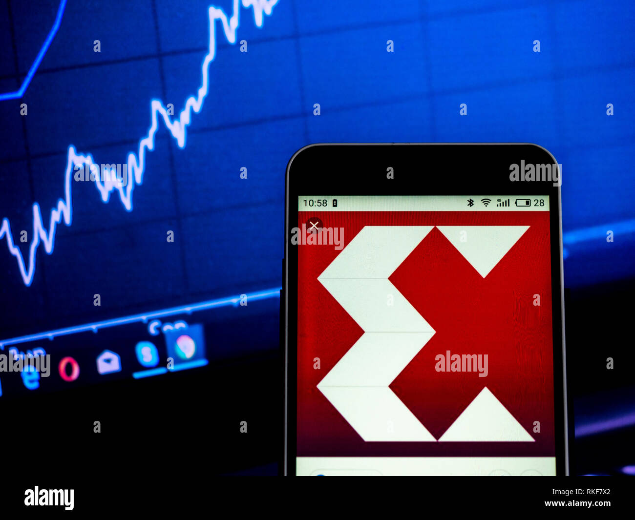 Xilinx Semiconductor manufacturing company logo seen displayed on smart ...
