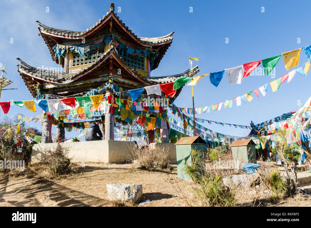 Baiji monastery, known as Hundred Chicken Temple, Shangri La, Yunnan ...