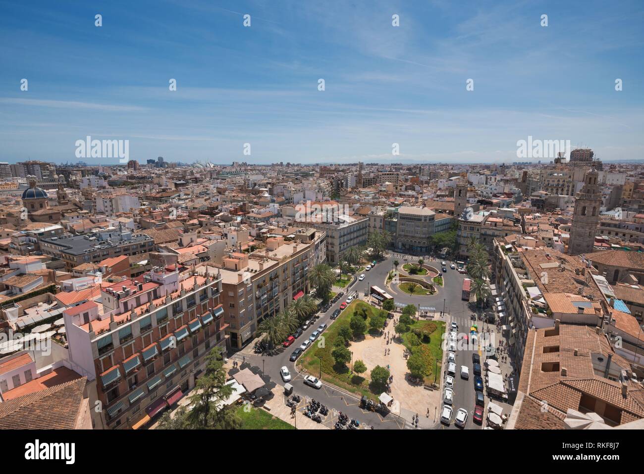 Valencia cathedral aerial hi-res stock photography and images - Alamy