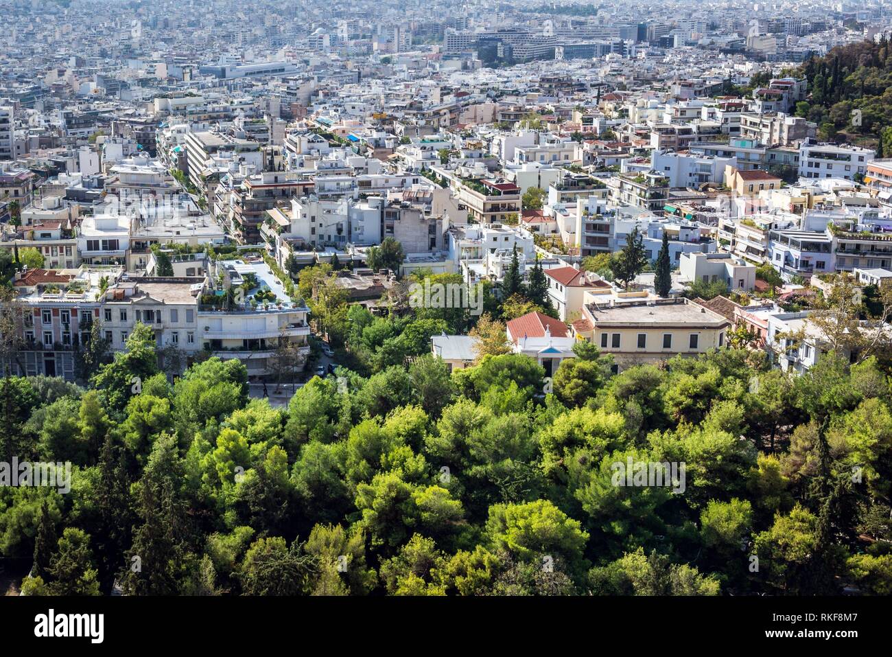 Birds eye view of acropolis hi-res stock photography and images - Alamy