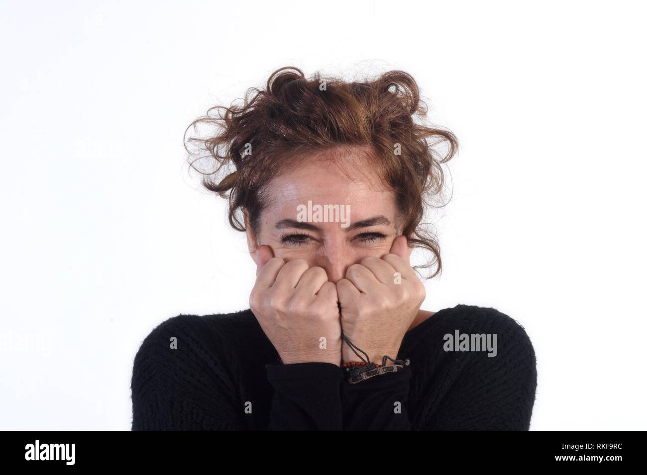 Scared Female Face Stock Photos & Scared Female Face Stock Images - Alamy