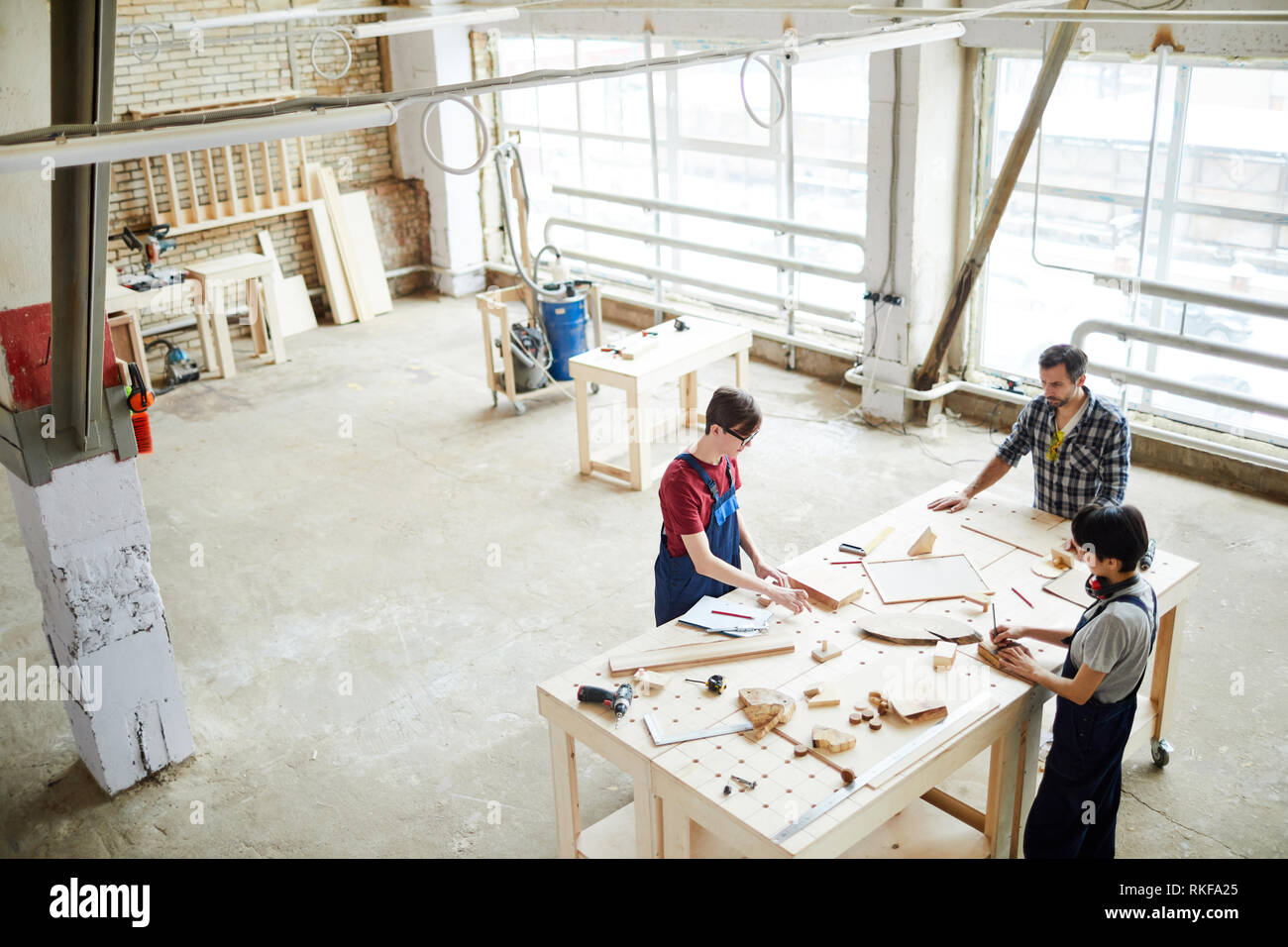 Workspace of carpenters Stock Photo - Alamy