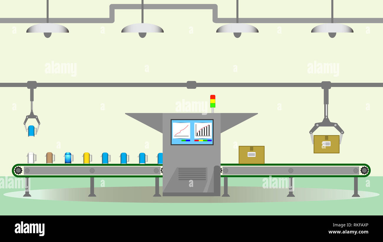 Cartoon process control hi-res stock photography and images - Alamy