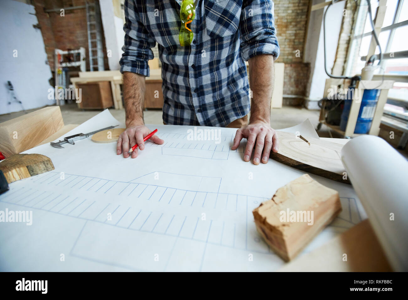 Working on house project Stock Photo - Alamy