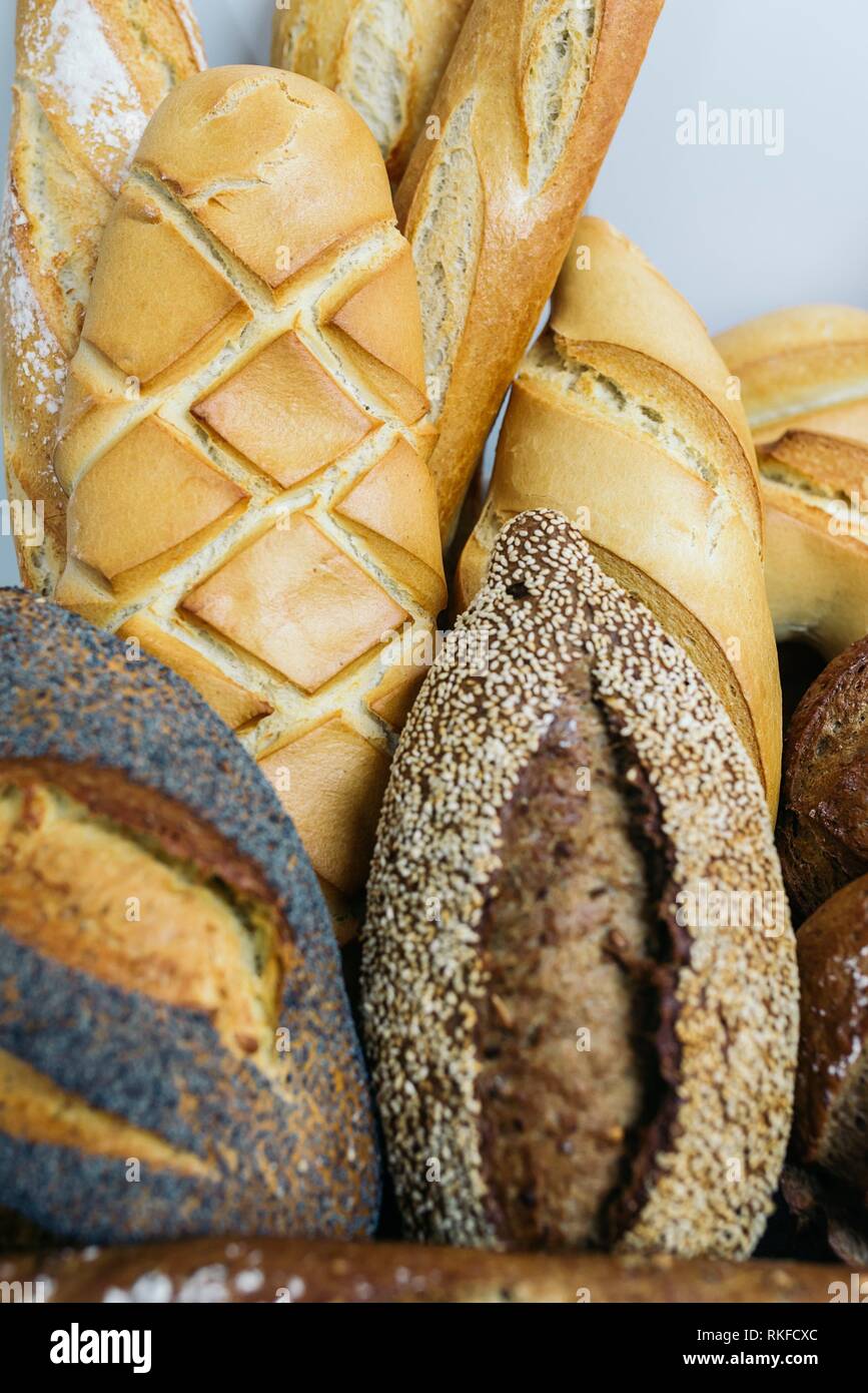 Mixed grain bread roll hi-res stock photography and images - Alamy