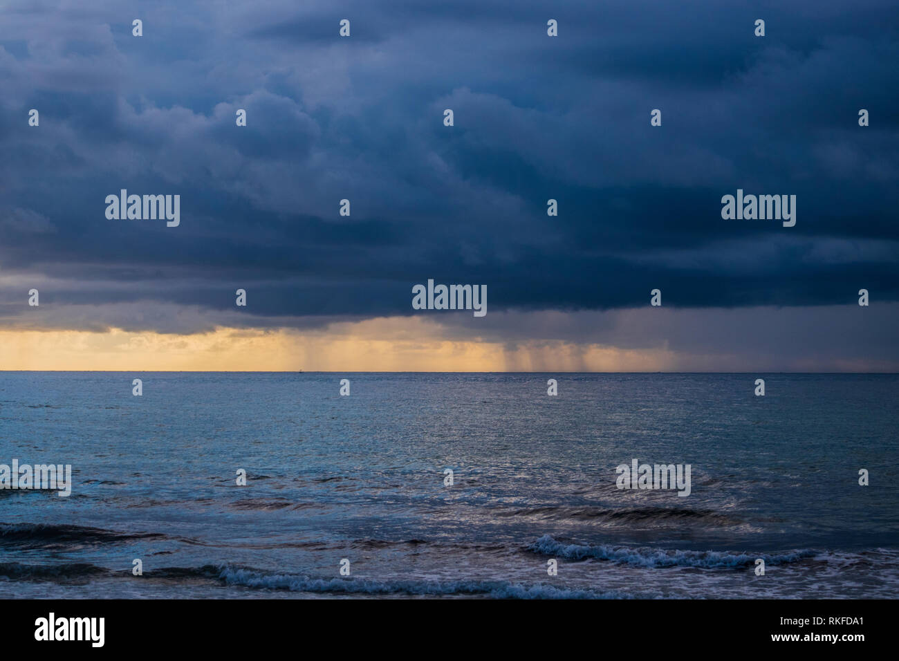 Cloudy sky coastline approaching storm hi-res stock photography and ...