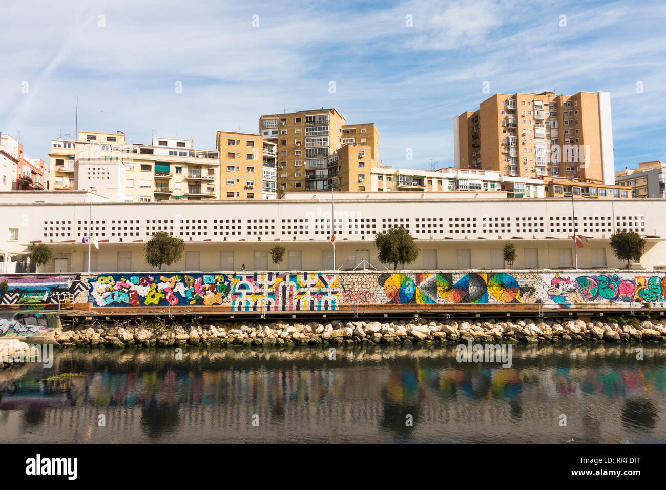 Malaga gudalmedina river hi-res stock photography and images - Alamy