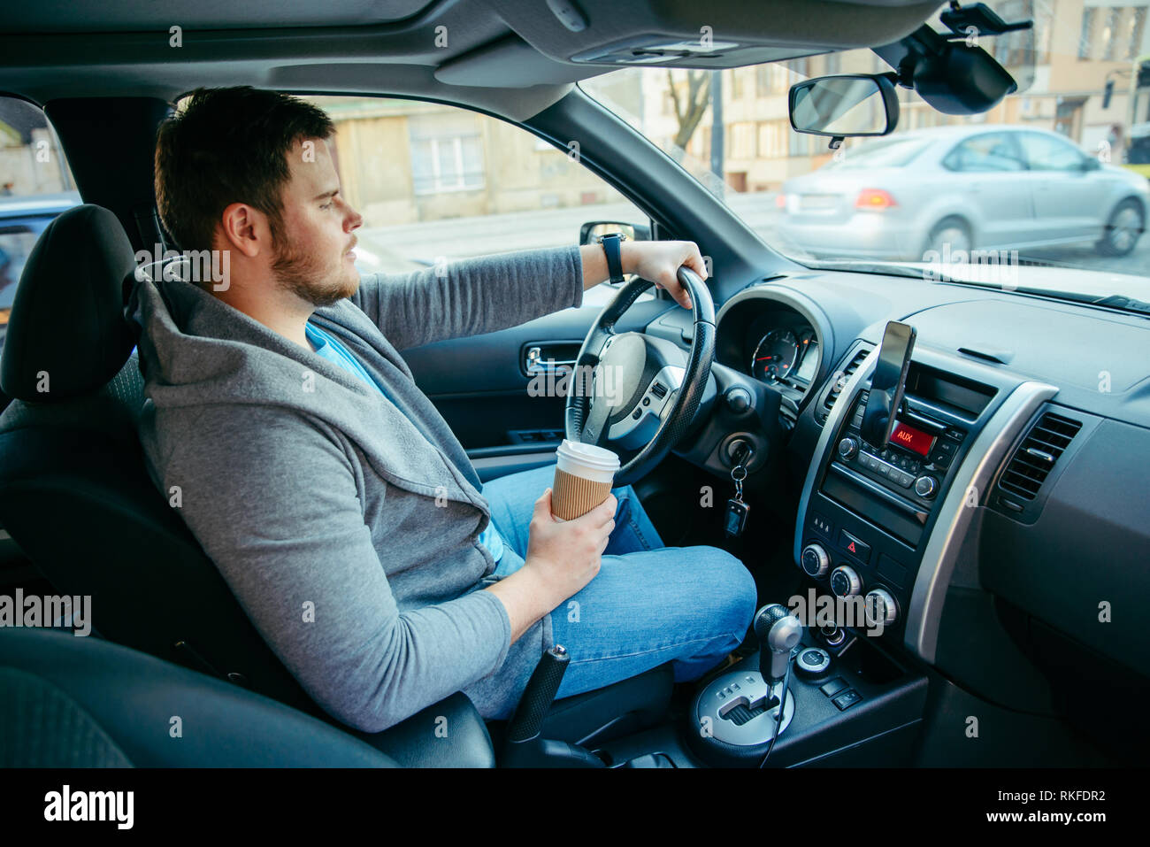 Dashboard cup holder hi-res stock photography and images - Alamy