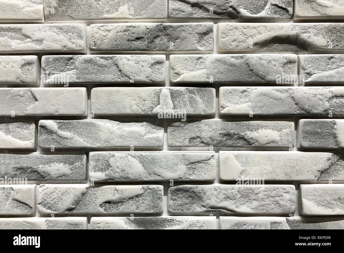 Grey brick wall texture background. Tiled with cope space Stock Photo ...