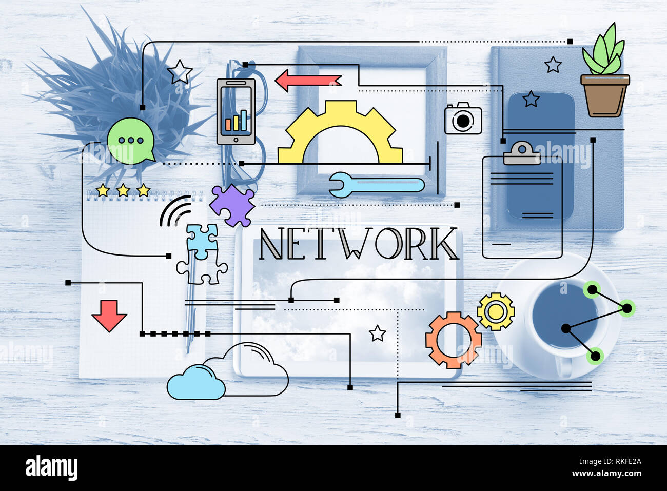 Networking and social connection concepts Stock Photo - Alamy