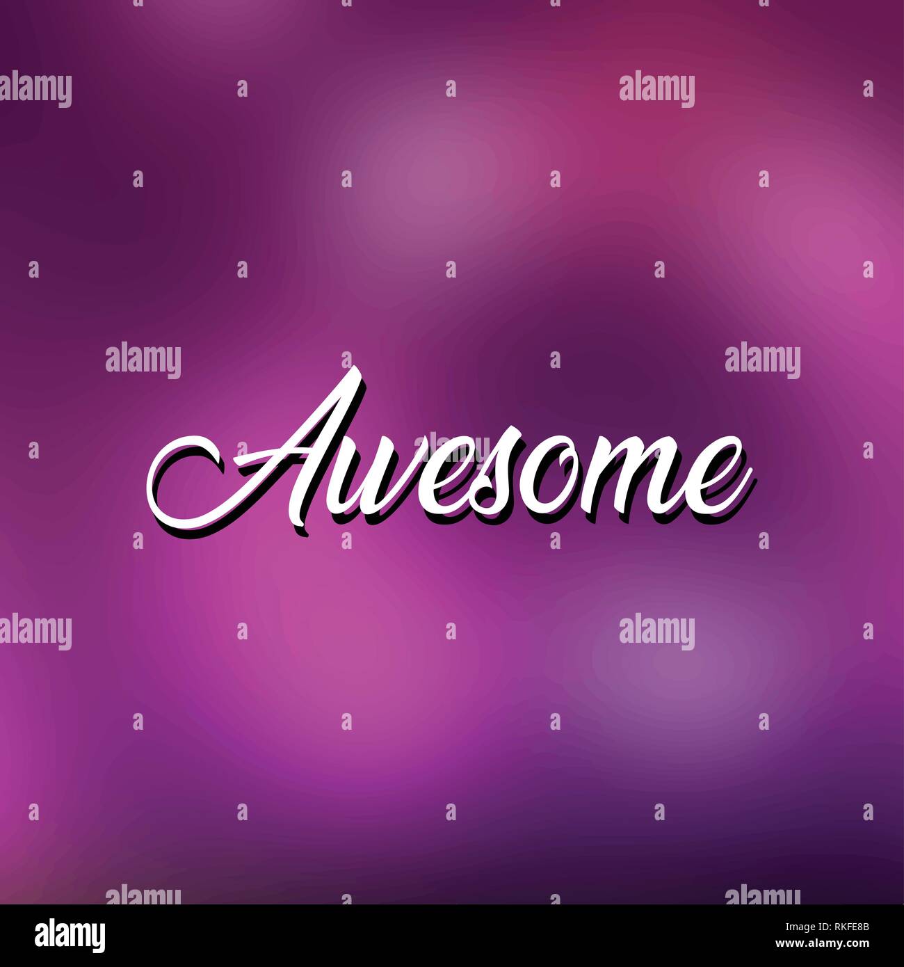 awesome. Life quote with modern background vector illustration Stock ...