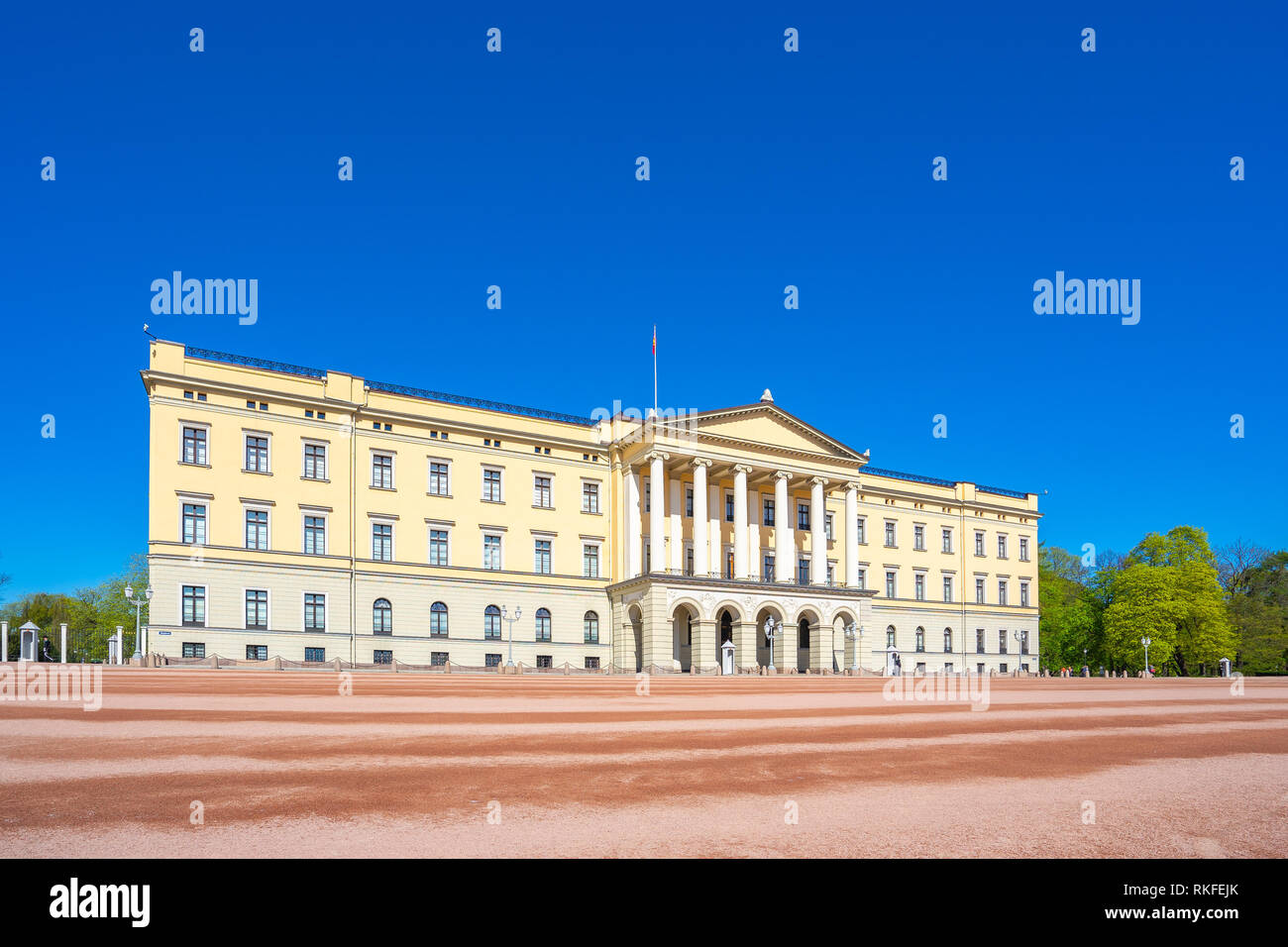 The Royal Palace in Oslo city, Norway Stock Photo - Alamy