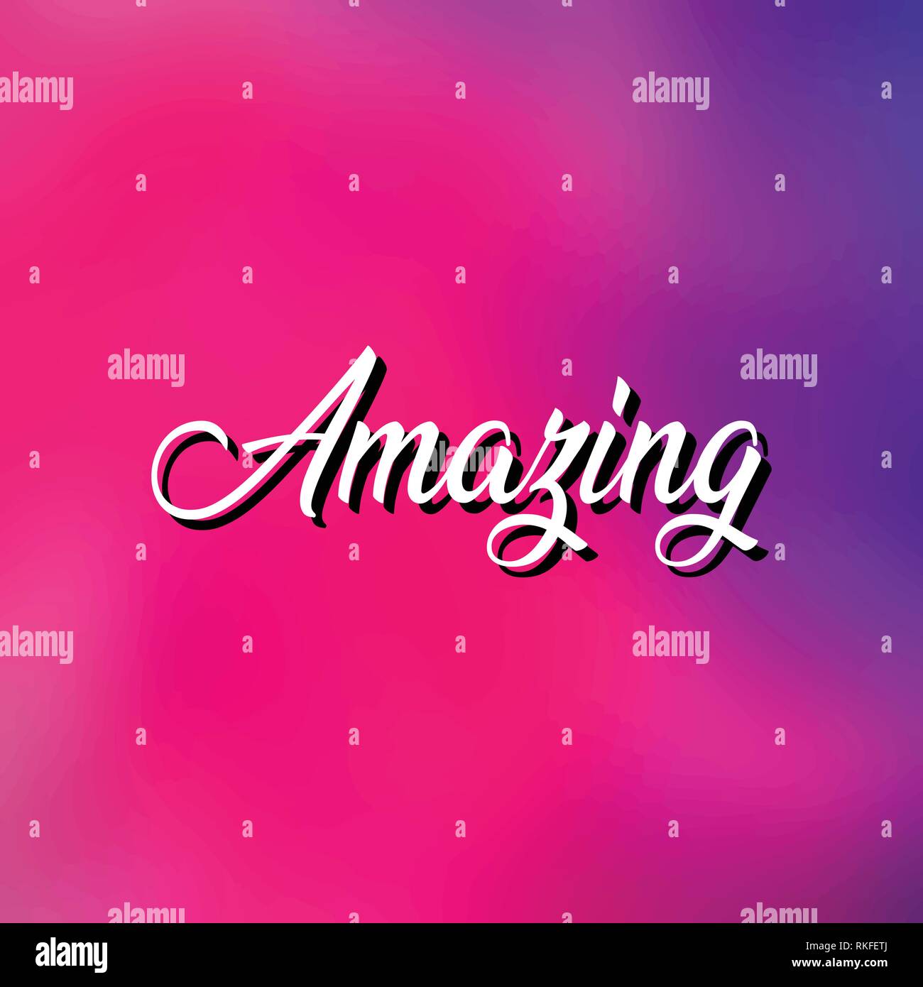 amazing. Life quote with modern background vector Stock Vector Image ...
