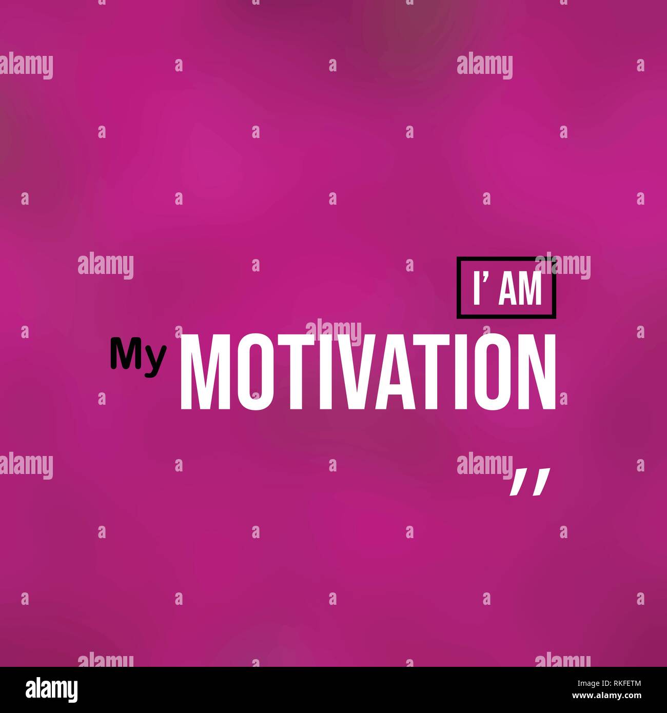 i am my motivation. Motivation quote with modern background vector ...