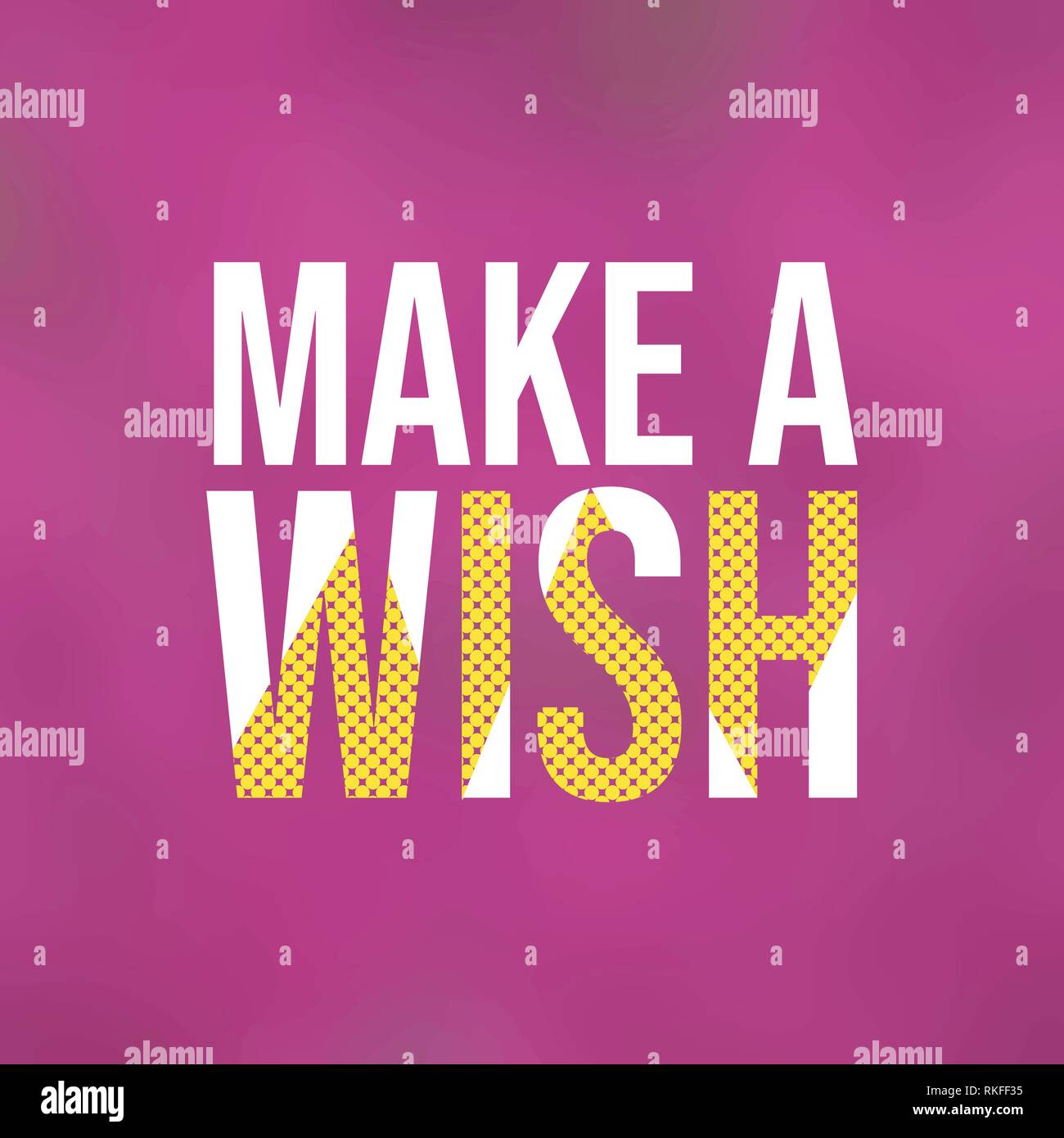 make a wish. Life quote with modern background vector Stock Vector ...