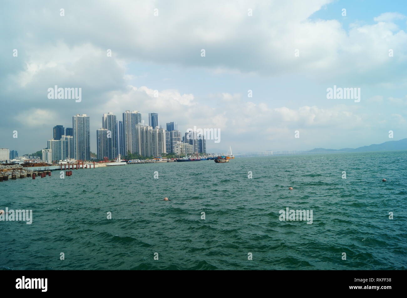 Shenzhen, China: the sea scenery of shekou port Stock Photo - Alamy